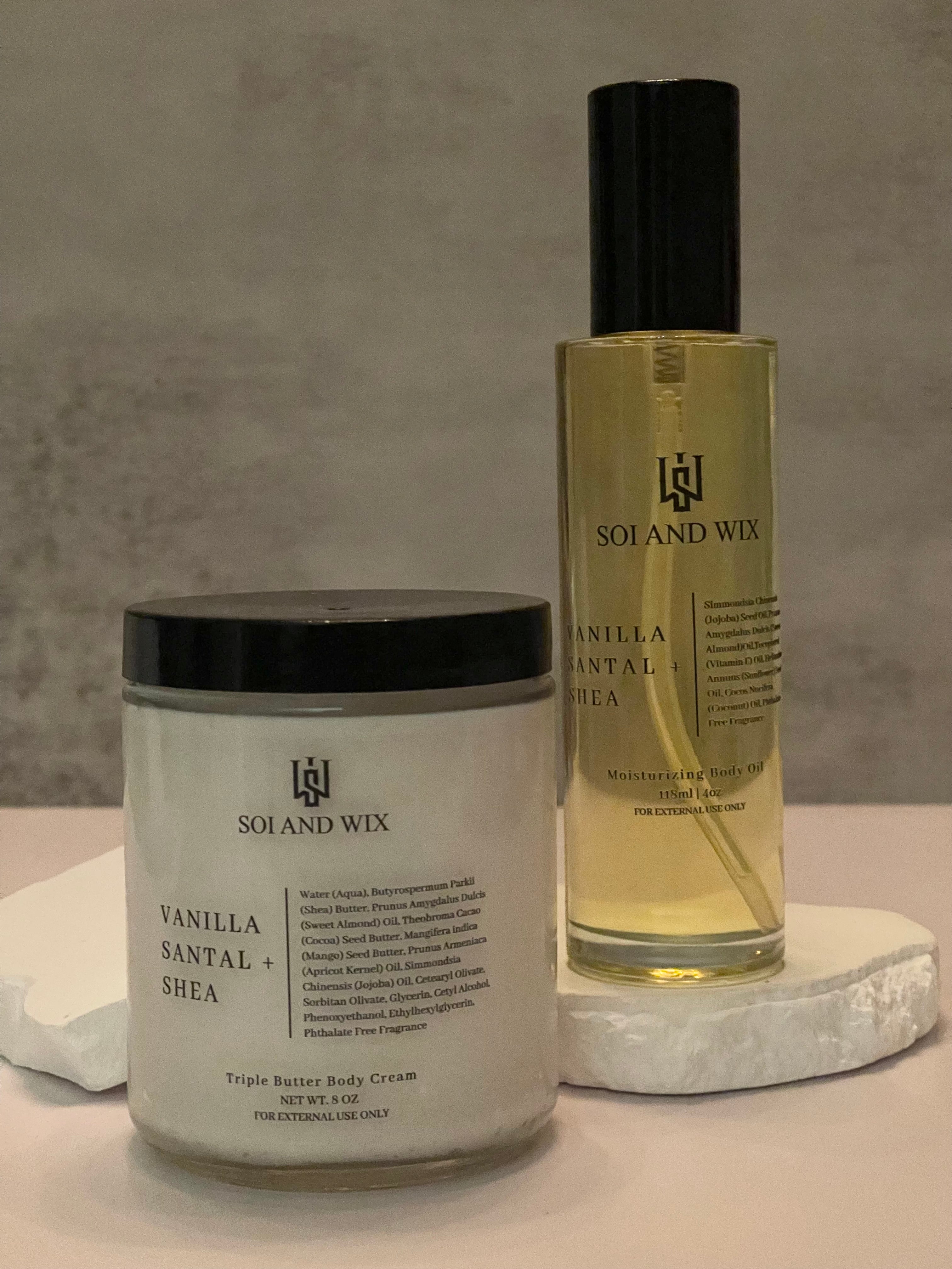 VANILLA SANTAL + SHEA – SOI AND WIX